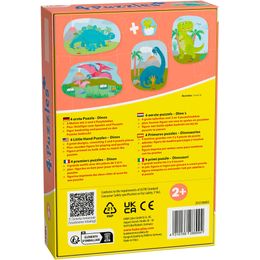 Haba Kinder Puzzle "4 erste Puzzles Dinos", bunt, Holz, Pappe, Puzzles