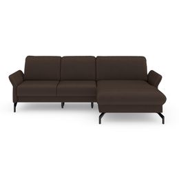 Sit & More Ecksofa SIT & MORE, B:253cm H:84cm T:165cm, braun, Wohnzimmer, Sofas, "Fashion L-Form", wahlweise mit Kopfteilverstellung und Vorziehsitz, motorisch