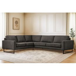 Ecksofa Home Affaire, B:290cm H:85cm T:250cm, schwarz, 90% Polyester, 10% Nylon, Wohnzimmer, Sofas, "Pinto, XXL, 250/290 cm, langer Schenkel,