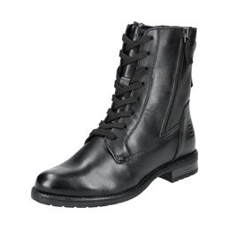 Bagatt Damen Schn&uuml;rstiefelette "Bagatt Stiefelette Nappaleder", Gr. 38, schwarz, Nappaleder, Schuhe