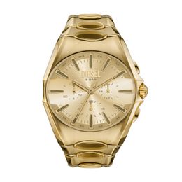 Diesel Herren Chronograph "D-CURVE", gold, Armbanduhren, Quarzuhr, Armbanduhr, Herrenuhr, Edelstahlarmband, analog