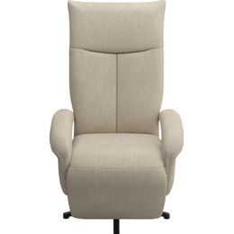 Sit & More TV-Sessel SIT & MORE, B:74cm H:112cm T:82cm, beige, 100% Polyester, Sessel, "TV Dance", wahlweise manuell oder elektrischer Funktion mit Akku