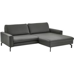 Ecksofa DIE PLANBAR, B:248cm H:89cm T:179cm, grau, Wohnzimmer, Sofas, "PN-EM20028 L-Form ohne Kopfst&uuml;tzen", wahlweise mit motorischem Canape