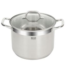 Kochtopf "Libra, Topf energiesparend und sp&uuml;lmaschinenfest", 8 l + &Oslash; 24cm + H&ouml;he 18cm, silber, RESTO KITCHENWARE, T&ouml;pfe, mit hitzebest&auml;ndigem