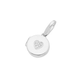 Damen Charm Medaillon "Medaillon rund, Silber 925", silber, Giorgio Martello MILANO, Silber 925 (Sterlingsilber), Charms