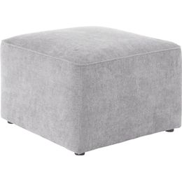 Hocker Home Affaire, B:70cm H:47cm T:70cm, grau, 100% Polyester, Wohnzimmer, Hocker, "Sundstrup", Modulserie, individuelle Zusammenstellung