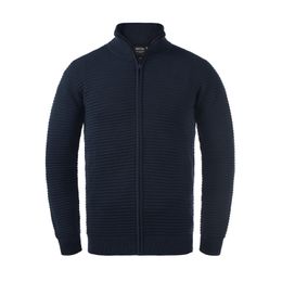 INDICODE Herren Cardigan "Cardigan IDArctic", blau, Gr. L, unifarben, Feinstrick, Obermaterial: 100% Baumwolle CO., Strickjacken