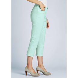 GOLDNER Damen 7/8-Hose "Kurzgr&ouml;&szlig;e Leichte 7/8 Baumwoll-Hose Carla", gr&uuml;n, Gr. 26, Obermaterial: 98% Baumwolle CO. 2% Elasthan EL., Hosen