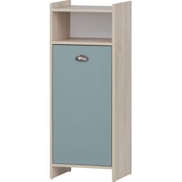 Midischrank Welltime, B:40,2cm H:104cm T:33cm, blau, FSC-zertifizierter Holzwerkstoff, Badezimmer, Schränke, "Lindholm"
