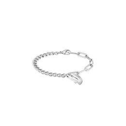 Lacoste Damen Armkette "CROCODILE", 19cm, Edelstahl, silber, Edelstahl, Armb&auml;nder, mit Preciosa Crystal