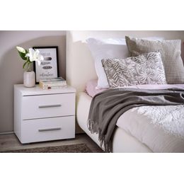 Nachtkonsole Home Affaire, B:44,5cm H:43cm T:33,5cmopaque wei&szlig;, Sideboards, "Uni Nachttisch, Nachtkommode, Nachtschrank, Beistelltisch, Kommode",