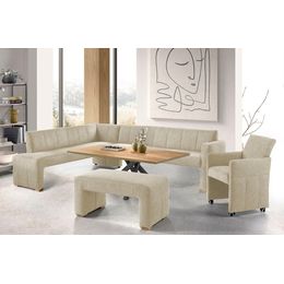 Essbank, B:265cm H:83cm T:199cm, beige, exxpo - SOFA FASHION, Sitzb&auml;nke, elegant und modern mit hohem Sitzkomfort