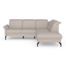 Sit & More Ecksofa SIT & MORE, B:250cm H:84cm T:207cm, beige, Wohnzimmer, Sofas, "Fashion L-Form", wahlweise mit Kopfteilverstellung und Vorziehsitz, motorisch