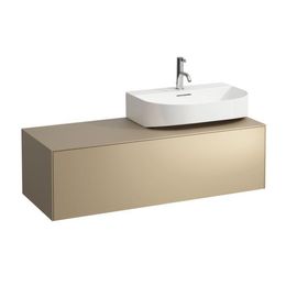 Laufen Sonar Schubladenelement/Sideboard H4054530340401 117,5x34x45,5cm, Ausschnitt rechts, Gold