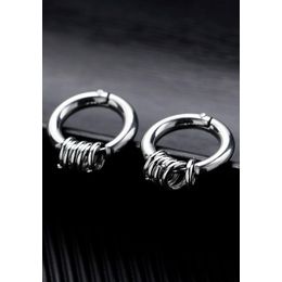 Firetti Damen Paar Creolen "Schmuck Geschenk Classic", 19mm, Edelstahl, silber, Edelstahl, Ohrringe