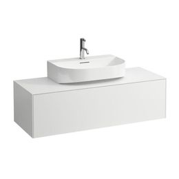 Laufen Sonar Schubladenelement/Sideboard H4054510341701 117,5x34x45,5cm, Ausschnitt Mitte, Wei&szlig; matt