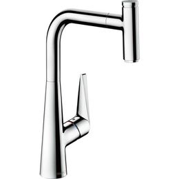 Hansgrohe Talis Select S300 K&uuml;chenarmatur 72821000 chrom, schwenkbar, herausziehbarer Auslauf 150&deg;
