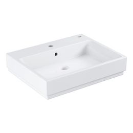 Grohe Cube Keramik Waschtisch 3947300H 60cm, 1 Hahnloch mit &Uuml;berlauf, alpinwei&szlig; PureGuard