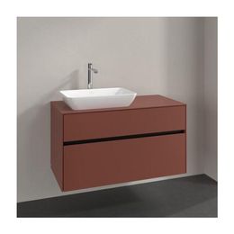 Villeroy & Boch Villeroy und Boch Collaro Waschtischunterschrank C11000AH 100x54,8x50cm, Waschtisch links, wine red
