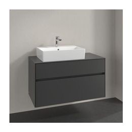 Villeroy & Boch Villeroy und Boch Collaro Waschtischunterschrank C126B0VR 100x54,8x50cm, Waschtisch links, LED-Beleuchtung 7,3 W, graphite