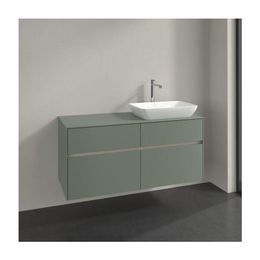 Villeroy & Boch Villeroy und Boch Collaro Waschtischunterschrank C114B0AF 120x54,8x50cm, Waschtisch rechts, LED-Beleuchtung 8,8 W, soft green