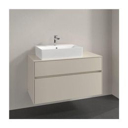 Villeroy & Boch Villeroy und Boch Collaro Waschtischunterschrank C12600VN 100x54,8x50cm, Waschtisch links, cashmere grey