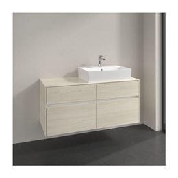 Villeroy & Boch Villeroy und Boch Collaro Waschtischunterschrank C130B0AB 120x54,8x50cm, Waschtisch rechts, LED-Beleuchtung 8,8 W, black oak