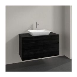 Villeroy & Boch Villeroy und Boch Collaro Waschtischunterschrank C10900AB 100x54,8x50cm, Waschtisch mittig, black oak
