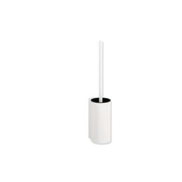 HEWI System 162 WC-B&uuml;rstengarnitur 162.20.10060DX pulverbeschichtet, wei&szlig; tiefmatt, Wandmontage, d= 89mm