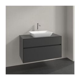 Villeroy & Boch Villeroy und Boch Collaro Waschtischunterschrank C10900VR 100x54,8x50cm, Waschtisch mittig, graphite