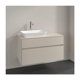 Villeroy & Boch Villeroy und Boch Collaro Waschtischunterschrank C11000VN 100x54,8x50cm, Waschtisch links, cashmere grey