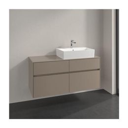 Villeroy & Boch Villeroy und Boch Collaro Waschtischunterschrank C130B0VM 120x54,8x50cm, Waschtisch rechts, LED-Beleuchtung 8,8 W, taupe