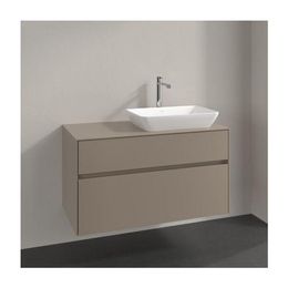 Villeroy & Boch Villeroy und Boch Collaro Waschtischunterschrank C11100VM 100x54,8x50cm, Waschtisch rechts, taupe