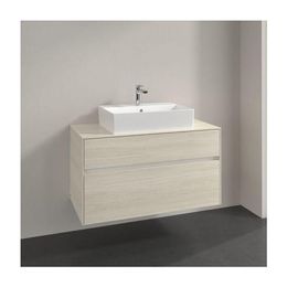 Villeroy & Boch Villeroy und Boch Collaro Waschtischunterschrank C12500AA 100x54,8x50cm, Waschtisch mittig, white oak
