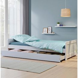 Kinderbett Inter Link, B:96,4cm H:52,5cm L:208,5cmwei&szlig;, wei&szlig;, wei&szlig;, Betten, "Surf, Funktionsbett, Sofabett inkl. Ausziehbett, G&auml;stebett", Jugendbett