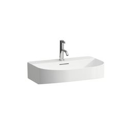 Laufen Sonar Waschtisch H8103420001041 60x42cm, unterbauf&auml;hig, mit &Uuml;berlauf, mit 1 Hahnloch, wei&szlig;