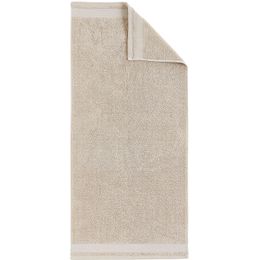 Handtuch Dyckhoff, B:50cm L:100cm, beige, Frottier, Baumwolle, Handt&uuml;cher, "Gloss", mit edler Glanzgarn Bord&uuml;re