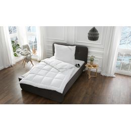 Kunstfaserbettdecke ZENZO, B:200cm L:200cm, wei&szlig;, Bezug: 100% Baumwolle. F&uuml;llung: 100% Polyester, Bettdecken, "Onyx", proaktive Temperaturregelung