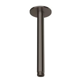 Herzbach Design iX PVD Deckenarm 21.964820.1.40 Black Steel, f&uuml;r Regenbrause, 200mm, mit Rosette d= 70mm