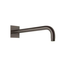 Herzbach Design iX PVD Wandarm 21.960350.2.40 Black Steel, f&uuml;r Regenbrause, 350mm, mit Rosette 70x70mm