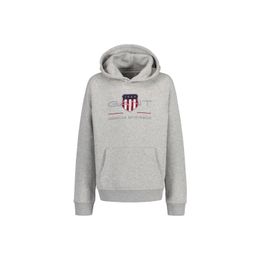 Gant M&auml;dchen Sweatshirt "Sweatshirt Archive Shield Hoodie", grau, Gr. 170, Obermaterial: 78% Baumwolle CO. 22% Polyester PES., Sweatshirts