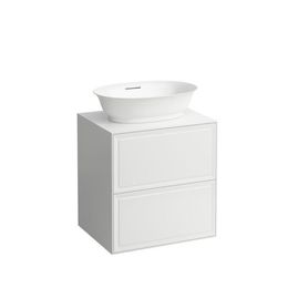 Laufen The new classic Schubladenelement/Sideboard H4060020856281 57,5x60x45,5cm, 2 Schubladen, f&uuml;r Waschtisch-Schale, geschw&auml;rzte Eiche