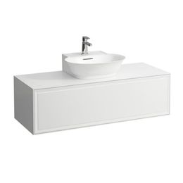 Laufen The new classic Schubladenelement/Sideboard H4060230856281 117,5x34,5x45,5cm, 1 Schublade, Handwaschbecken Ausschnitt mittig, geschw&auml;rzte Eiche