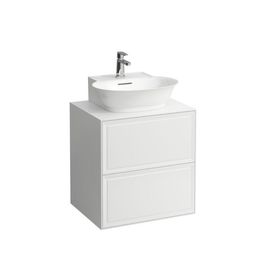 Laufen The new classic Schubladenelement/Sideboard H4060040856281 57,5x60x45,5cm, 2 Schubladen, f&uuml;r Aufsatz-Handwaschbecken, geschw&auml;rzte Eiche