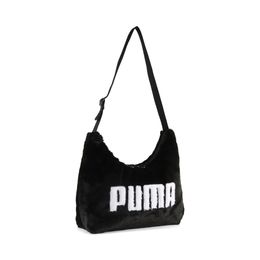 Puma Kinder Hobo "UP Faux Fur Slouchy 5,5 l Hobo-Bag Mädchen und Damen", schwarz, Polyester, Taschen