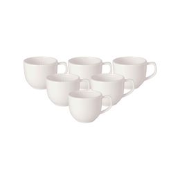 Villeroy & Boch VILLEROY & BOCH Espressotasse "Mokka- / Espressotassen Afina 50 ml 6er Set weiß", weiß, Trinkgefäße