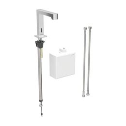 Geberit Brenta Infrarot-Waschtischarmatur 116176211 Standmontage, Generatorbetrieb, AP-Funktionsbox, hochglanz-verchromt, mit Mischer
