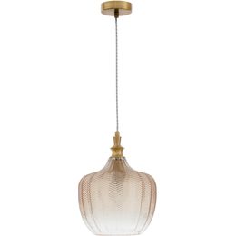 NOVA LUCE H&auml;ngeleuchten "LONI", 1, &Oslash; 24cm, 1 Stk., beige, Esszimmer, Leuchten, Ohne Leuchtmittel