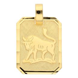 Adelia&acute;s ADELIA ́S Damen Kettenanh&auml;nger "Damen Gold Schmuck 333 Gold Sternzeichen Anh&auml;nger Stier", Stier, Gold, gold, Gold, Schmuckanh&auml;nger, Goldschmuck f&uuml;r