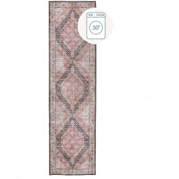 Teppich FLAIR RUGS, B:60cm H:4mm L:230cm, rosa, Polypropylen, Wohnzimmer, Teppiche, "Briony", Waschbarer Traditioneller Teppich